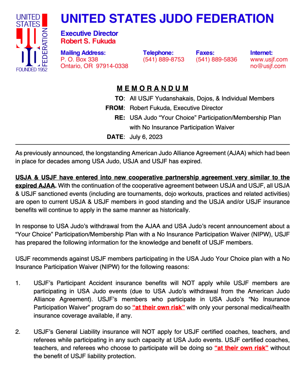 United States Judo Federation | United States Judo Federation